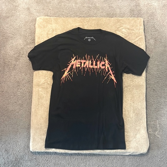 Shirts | Black Infrared Metallic Tee | Poshmark